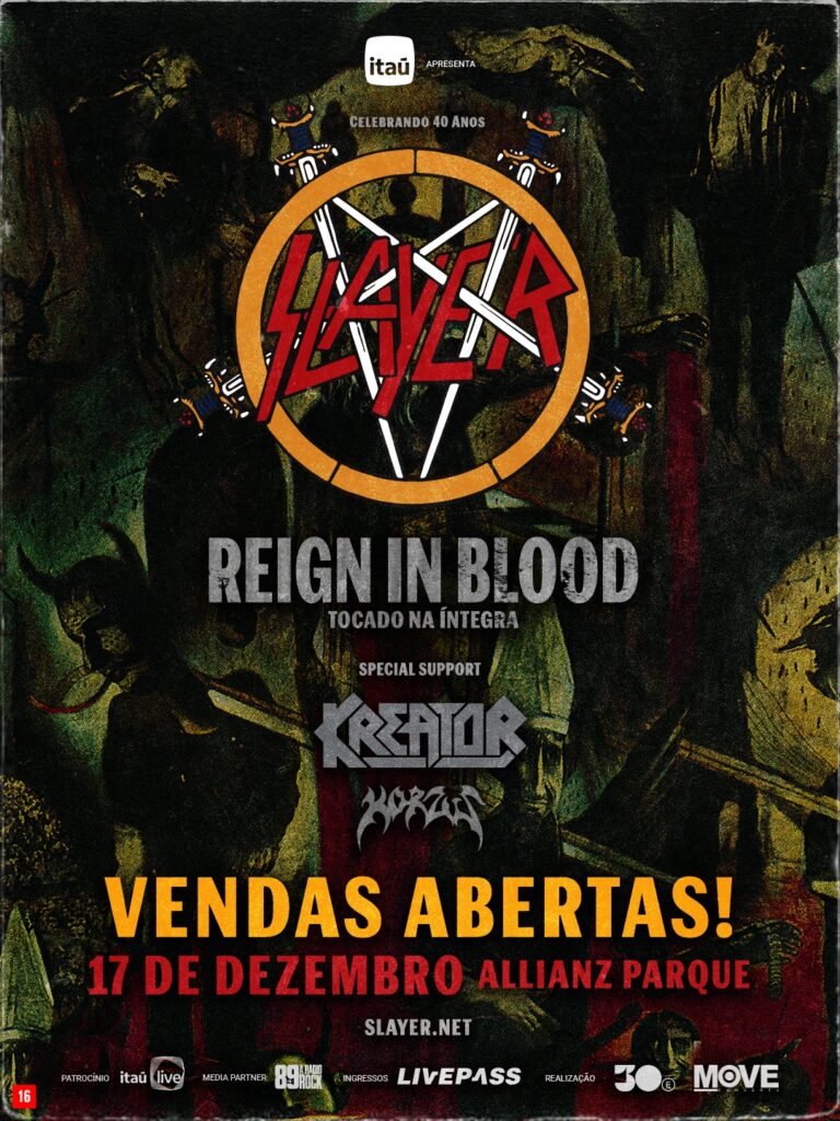 Slayer abre venda de ingressos para show único em São Paulo - Bolsa de ...